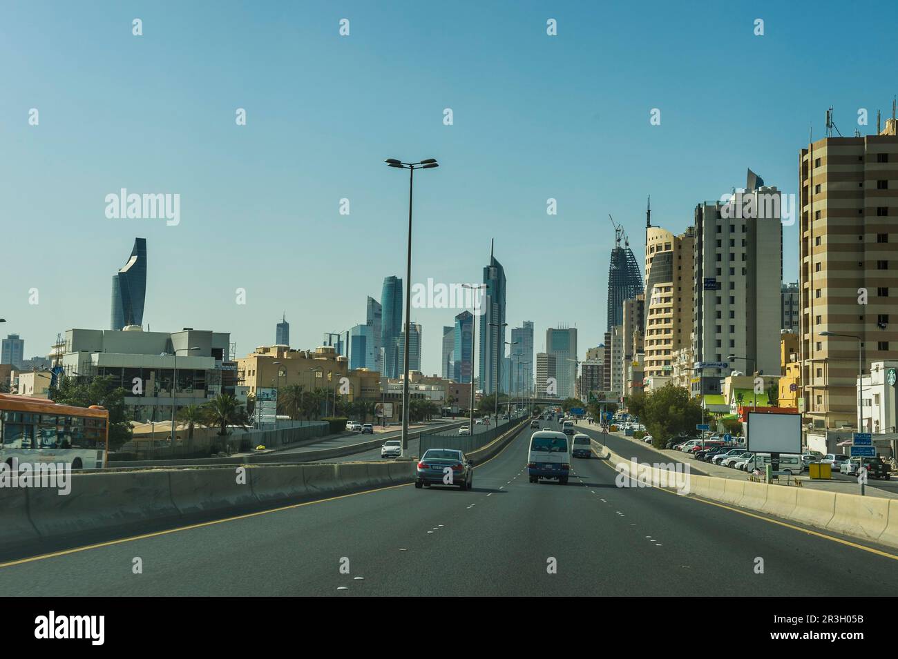 The skyline of Kuwait City, Kuwait Stock Photo - Alamy