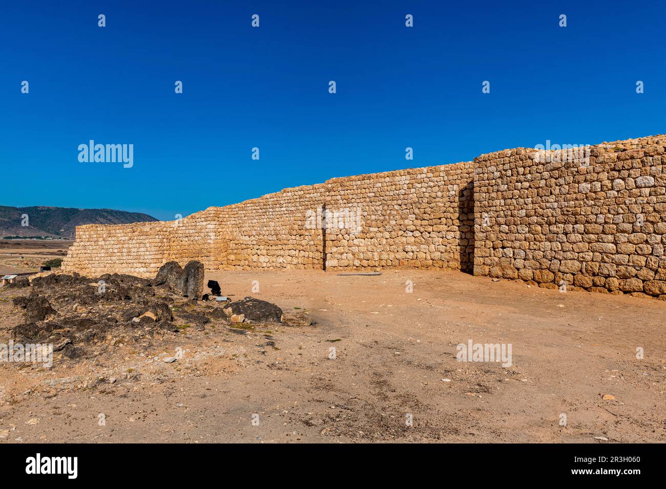 Unesco site the old Frankincense harbour Sumhuram, Khor Rori, Salalah ...