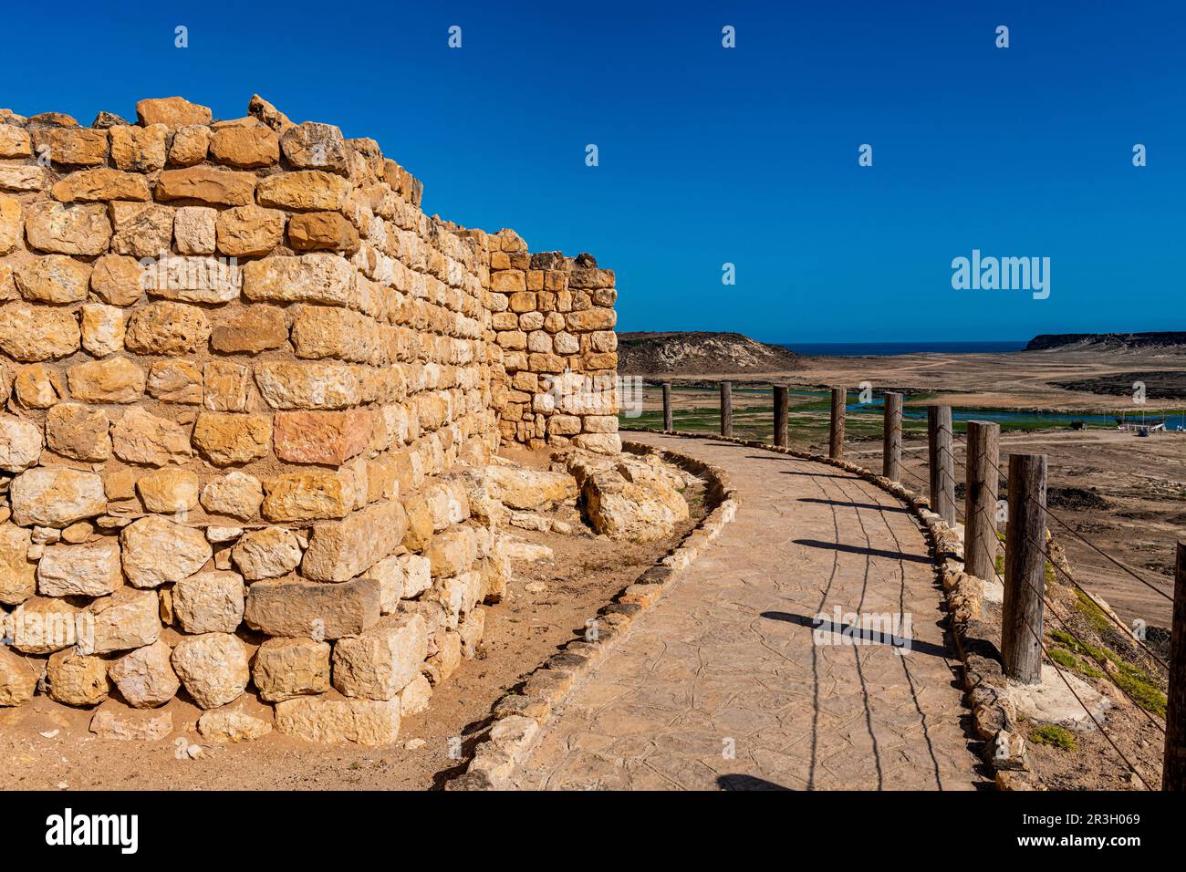 Unesco site the old Frankincense harbour Sumhuram, Khor Rori, Salalah ...