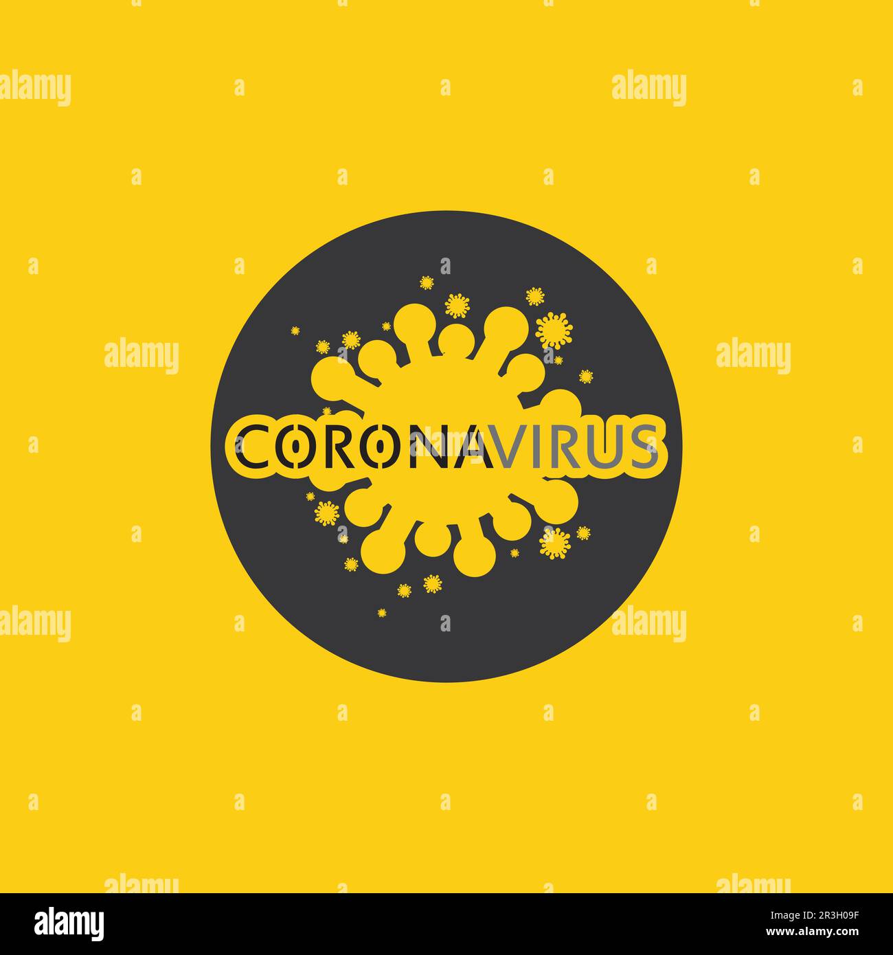 corona virus logo virus vector, vaccin logo,infection bacteria icon and ...