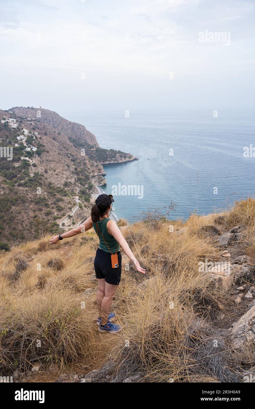 Cliffs of Maro-Cerro Gordo, Nerja, Spain Stock Photo - Alamy