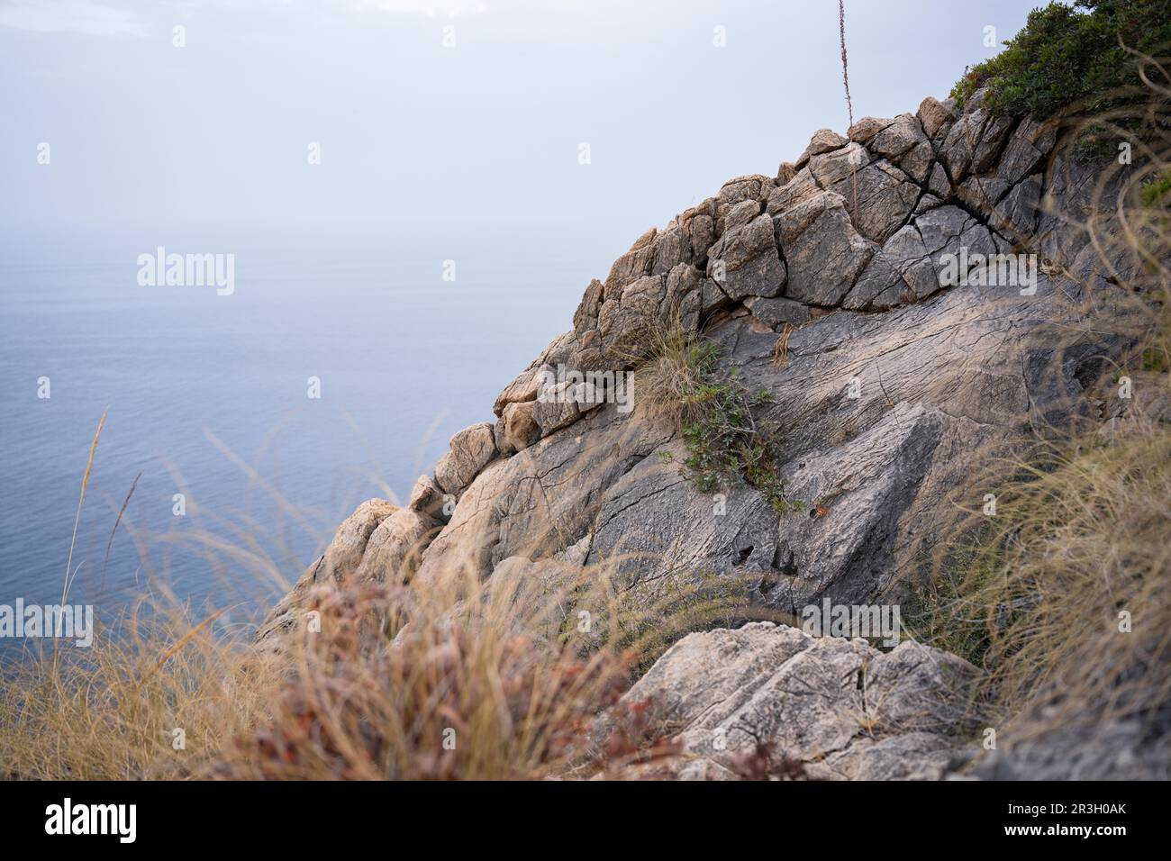 Cliffs of Maro-Cerro Gordo, Nerja, Spain Stock Photo - Alamy