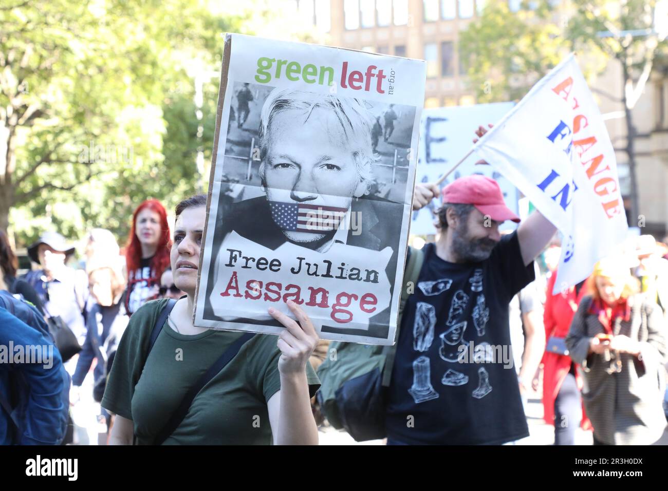 Sydney, Australia. 24th May 2023. Relatives of Julian Assange attended ...