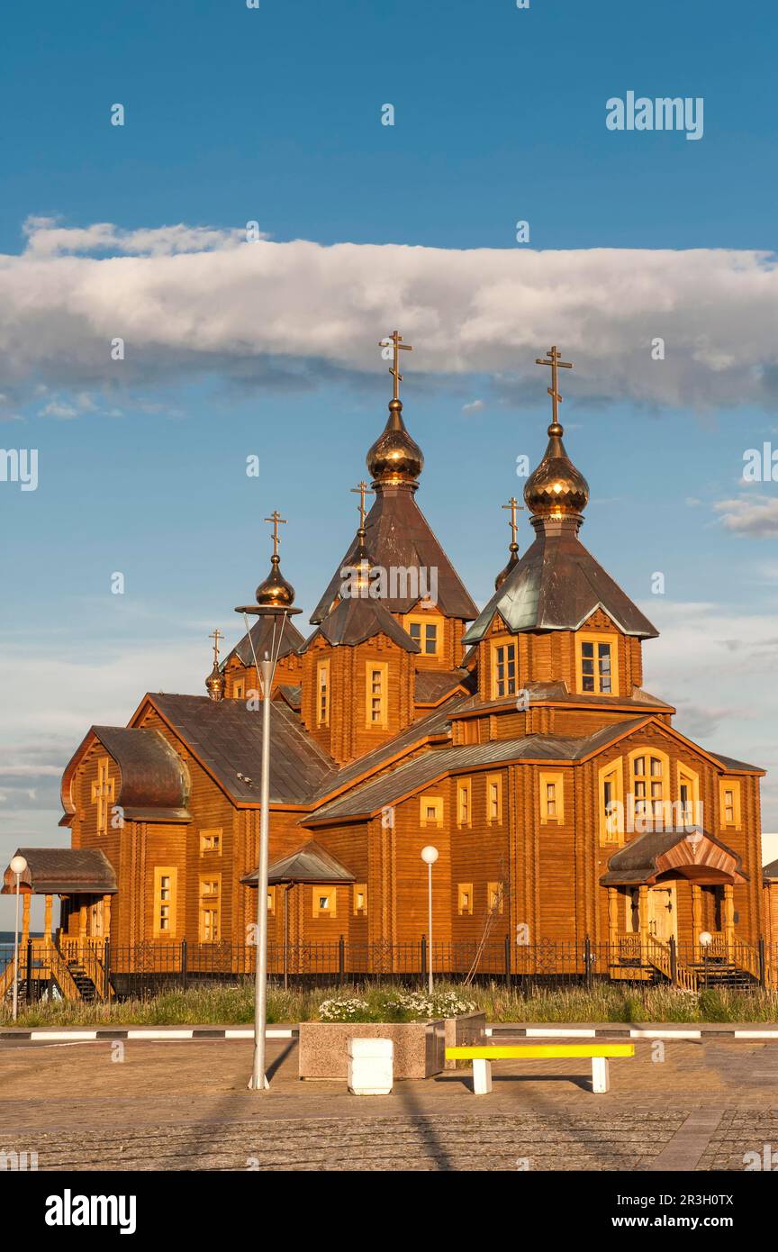 Holy Trinity Orthodox Cathedral, Siberian city of Anadyr, Chukotka ...