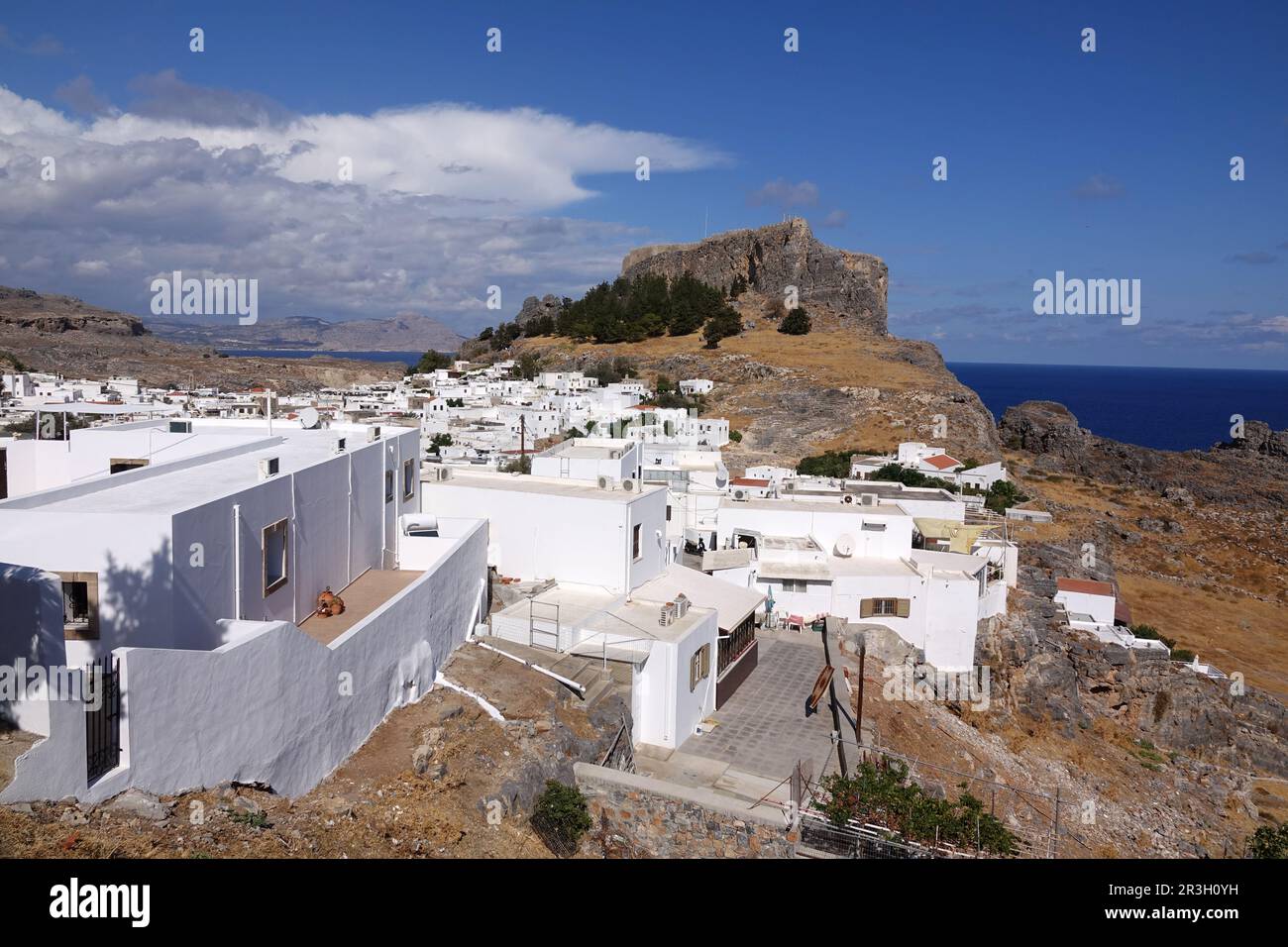 Lindos on Rhodes Stock Photo - Alamy