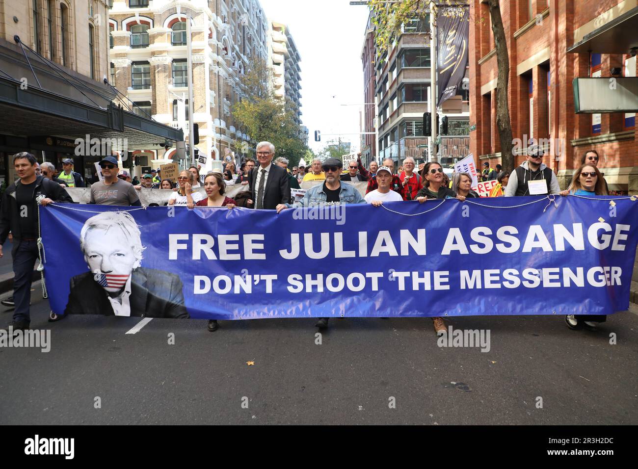 Sydney, Australia. 24th May 2023. Relatives of Julian Assange attended ...