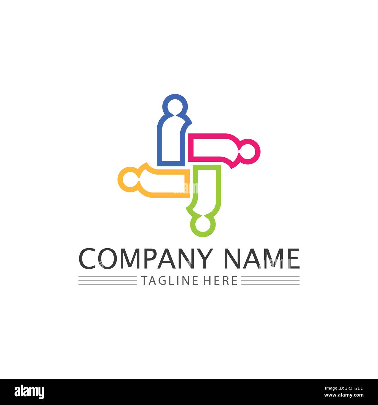 People logo, Team, Succes people work, Group and Community, Group ...