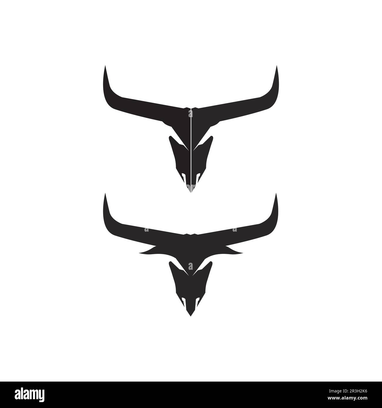 Bull and buffalo head cow animal mascot logo design vector for sport ...