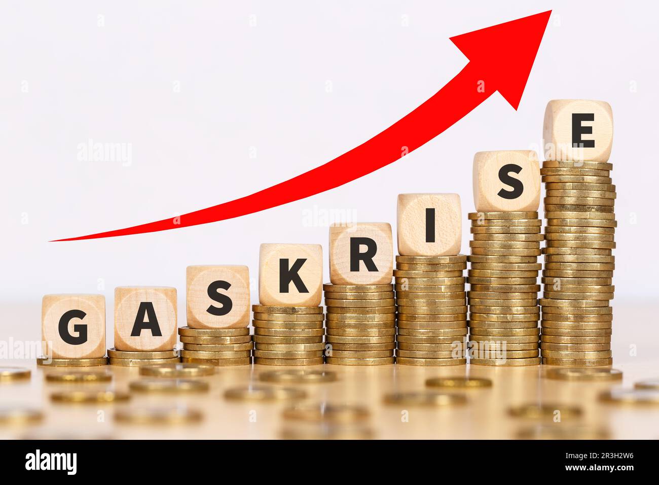 Gas crisis gas crisis symbol image cost of energy supply as business ...
