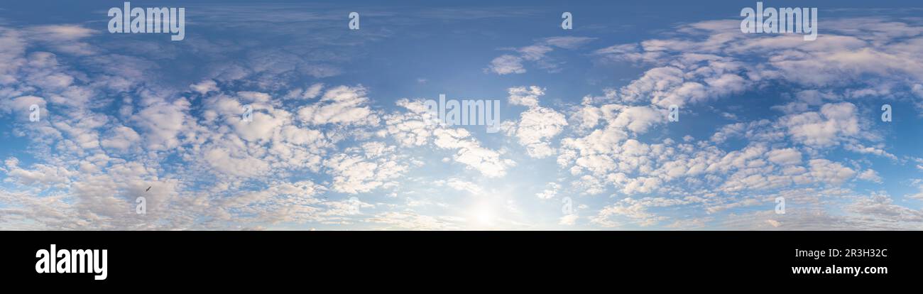 360 panorama, vibrant sunset sky, Cirrus clouds, perfect for immersive ...
