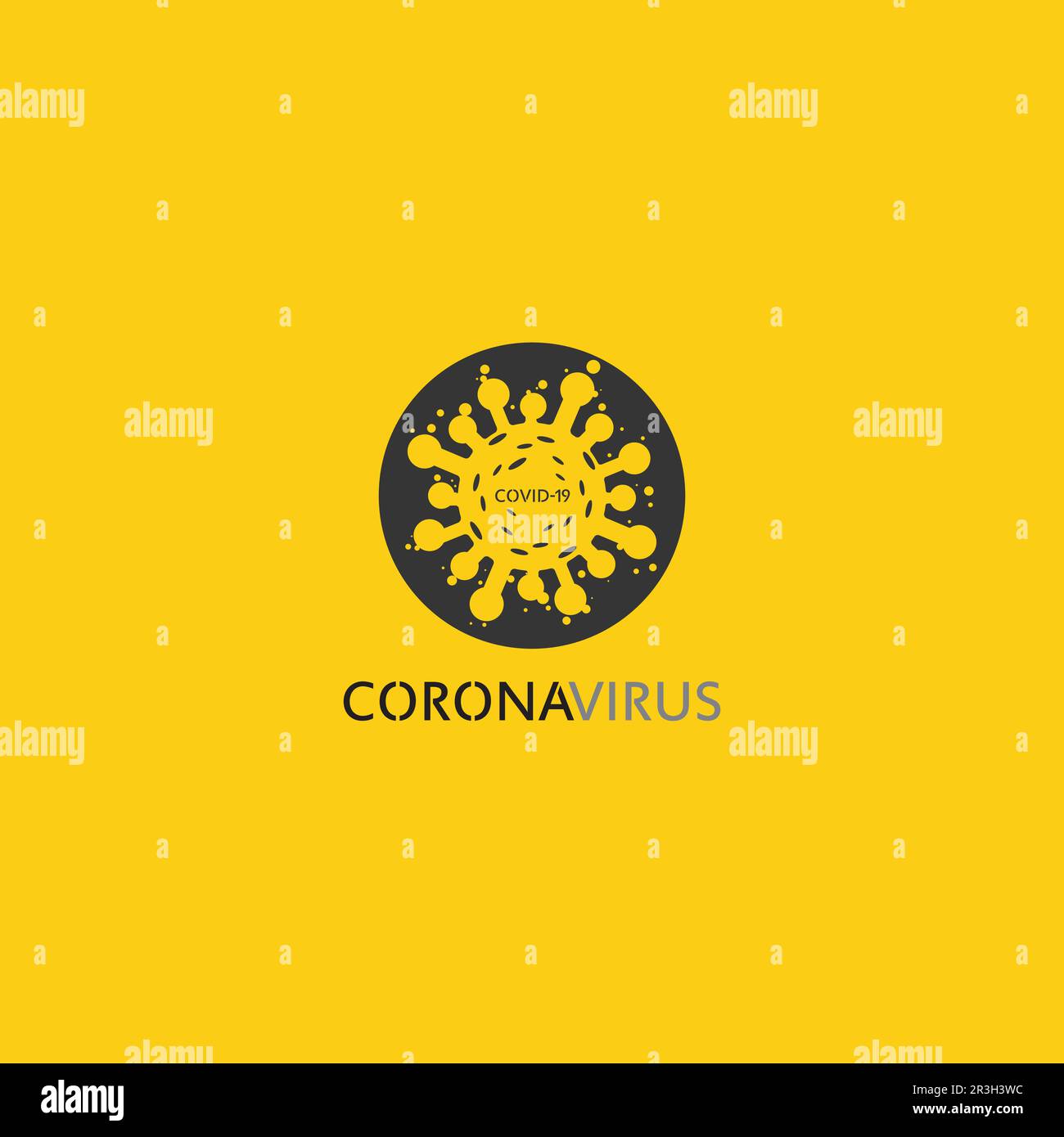 corona virus logo virus vector, vaccin logo,infection bacteria icon and ...