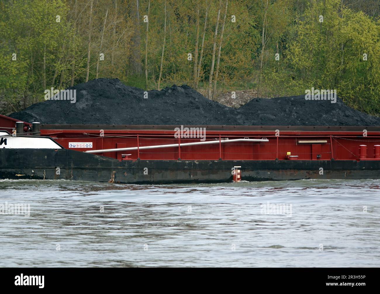 Cargo ship with coal Stock Photo - Alamy