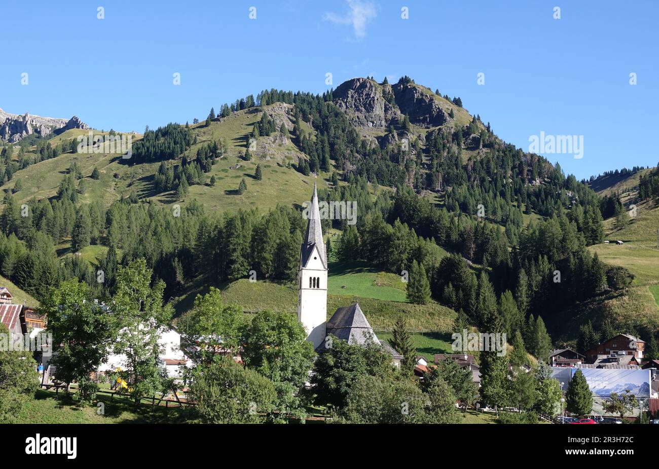 Church in Arabba Stock Photo - Alamy