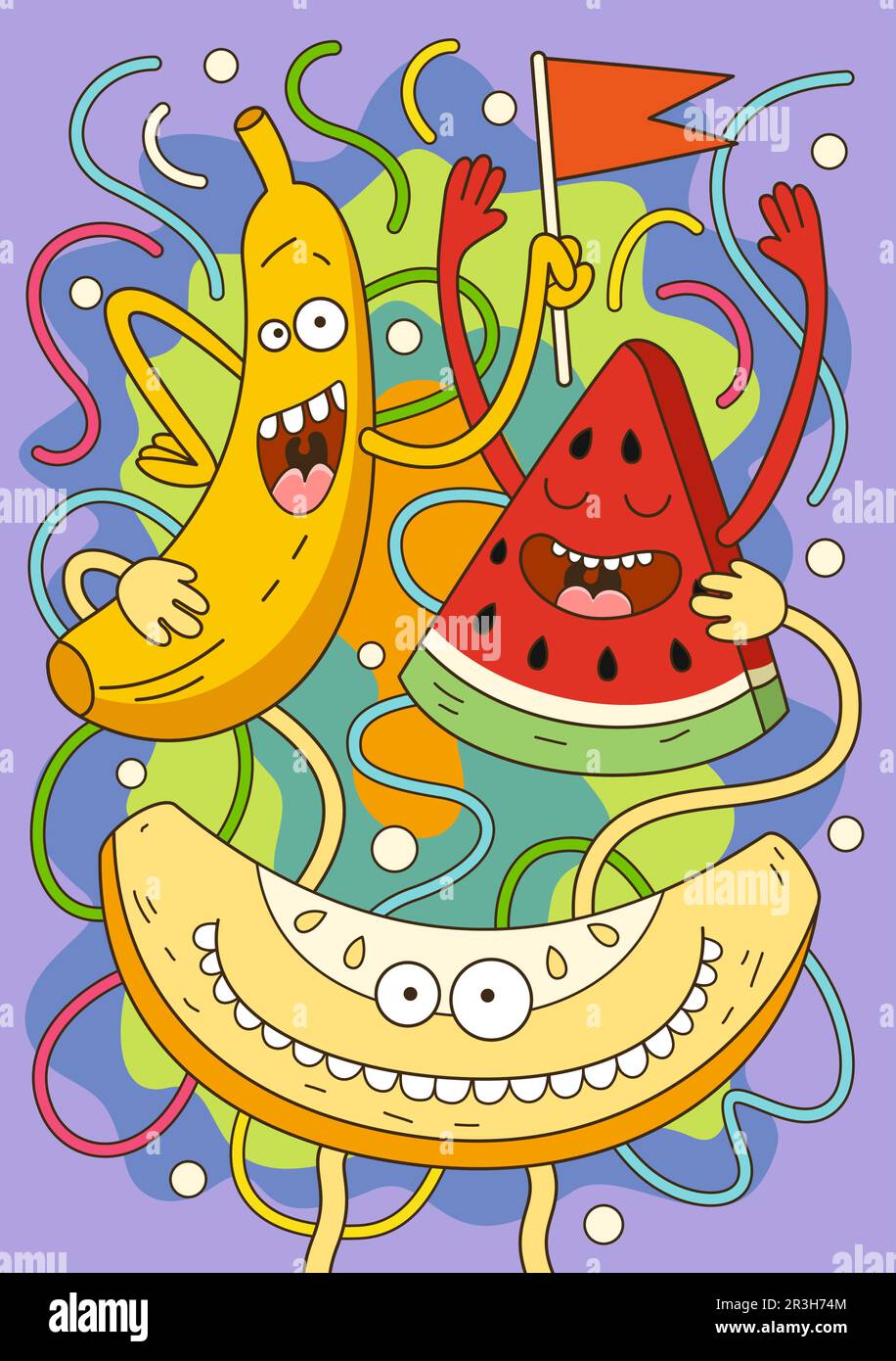 Fruit mix poster Stock Vector Image & Art - Alamy