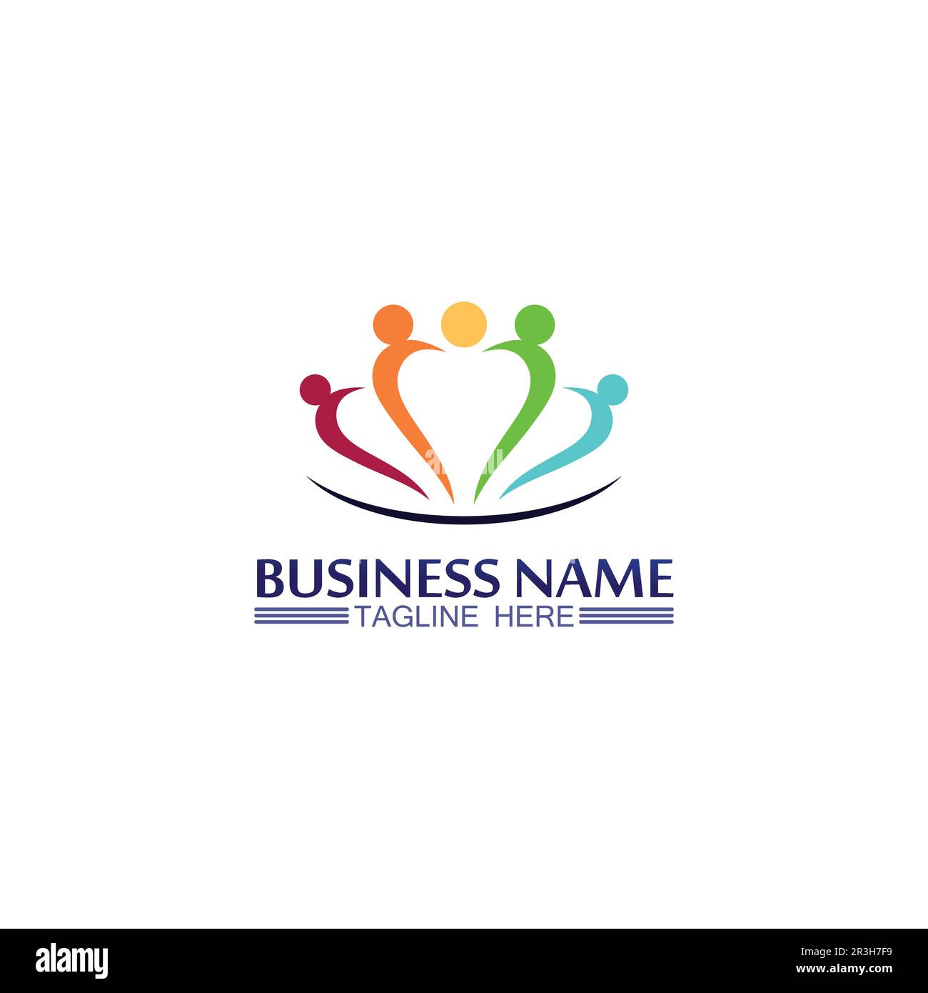 succes logo team work brand and business logo, vector community, unity ...