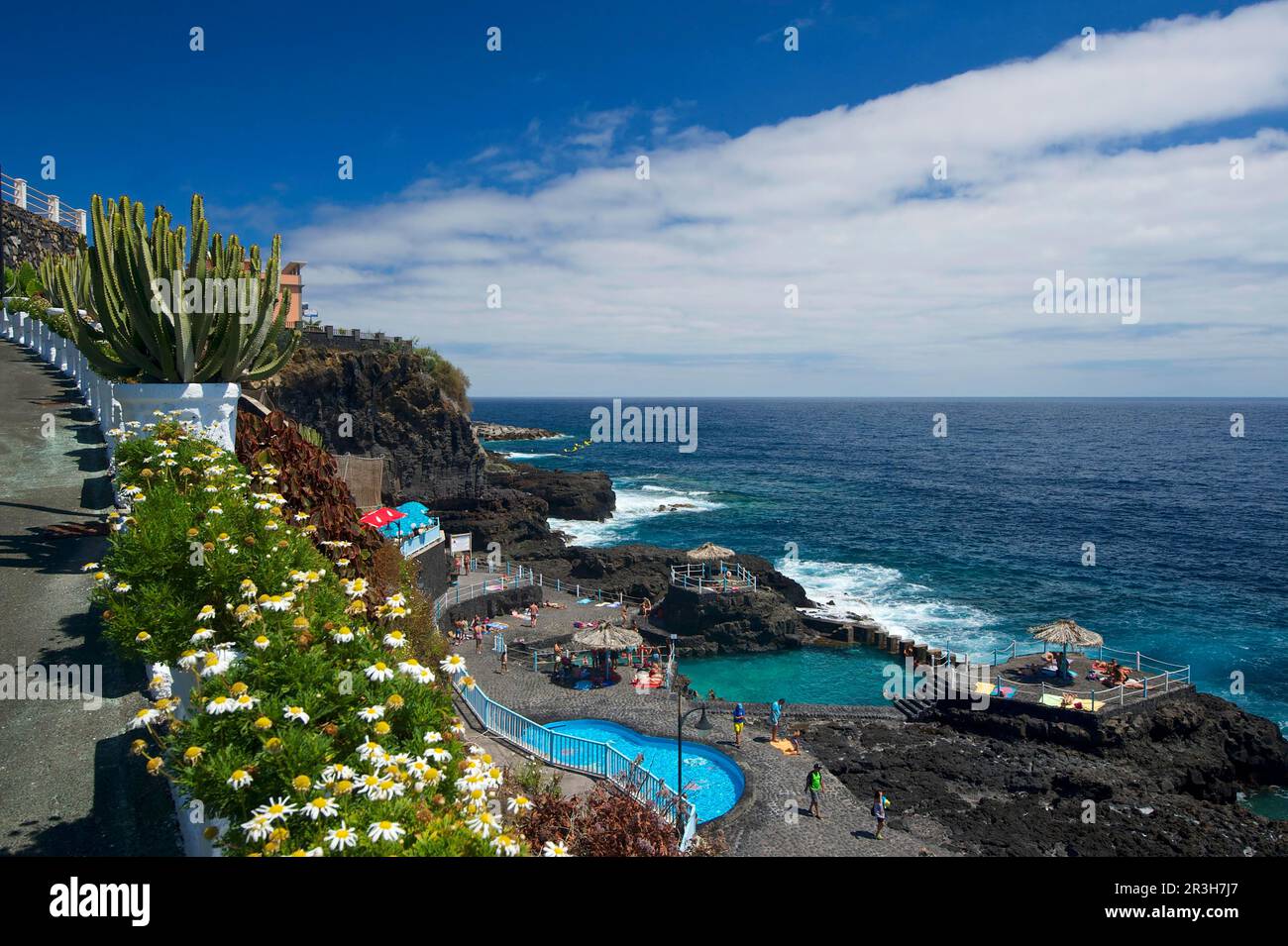 Charco Azul natural swimming pool in San Andres, La Palma, Canary ...