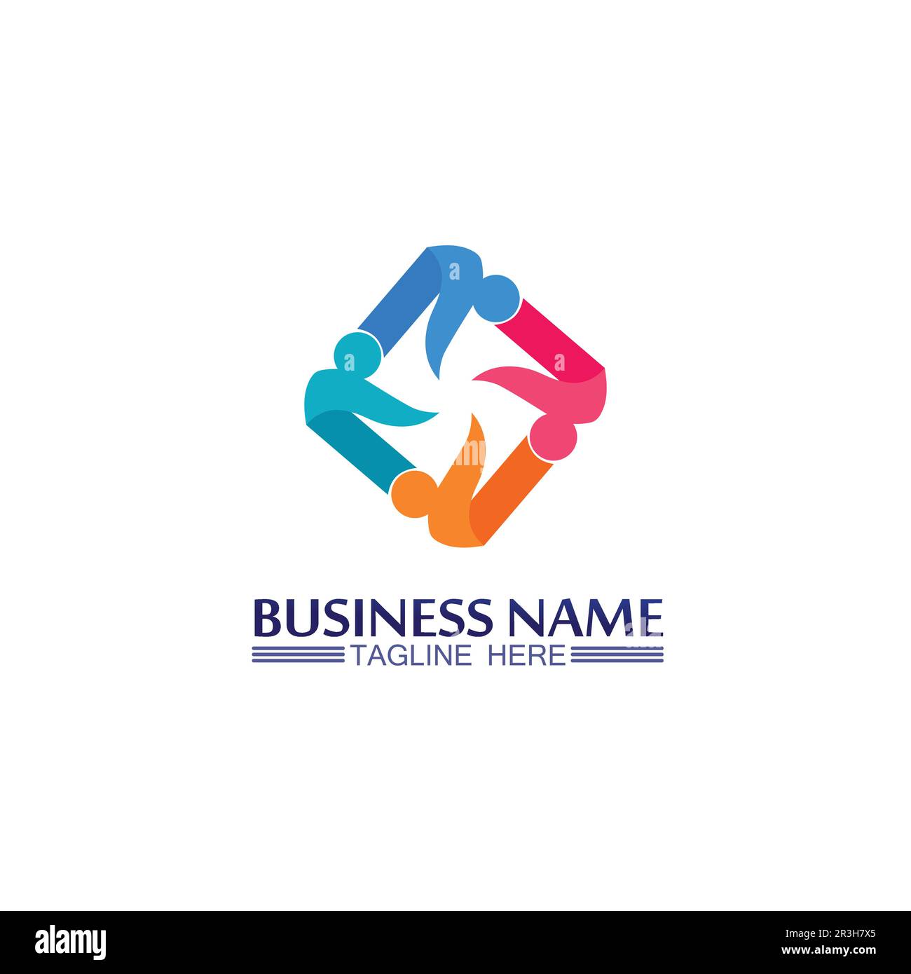 succes logo team work brand and business logo, vector community, unity ...
