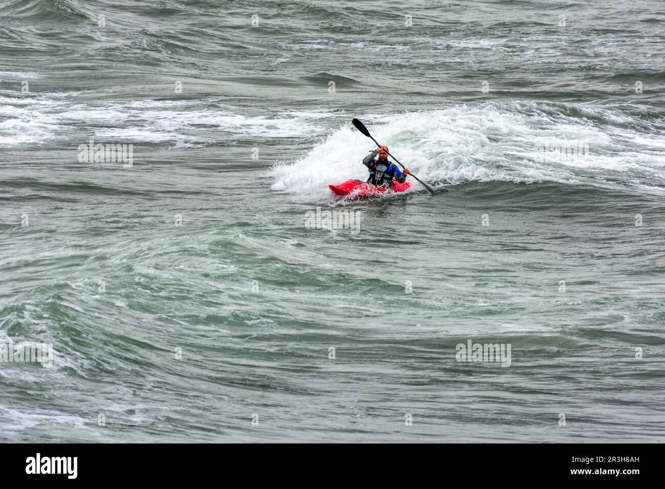 Kayaking in Cornwall Stock Photo - Alamy