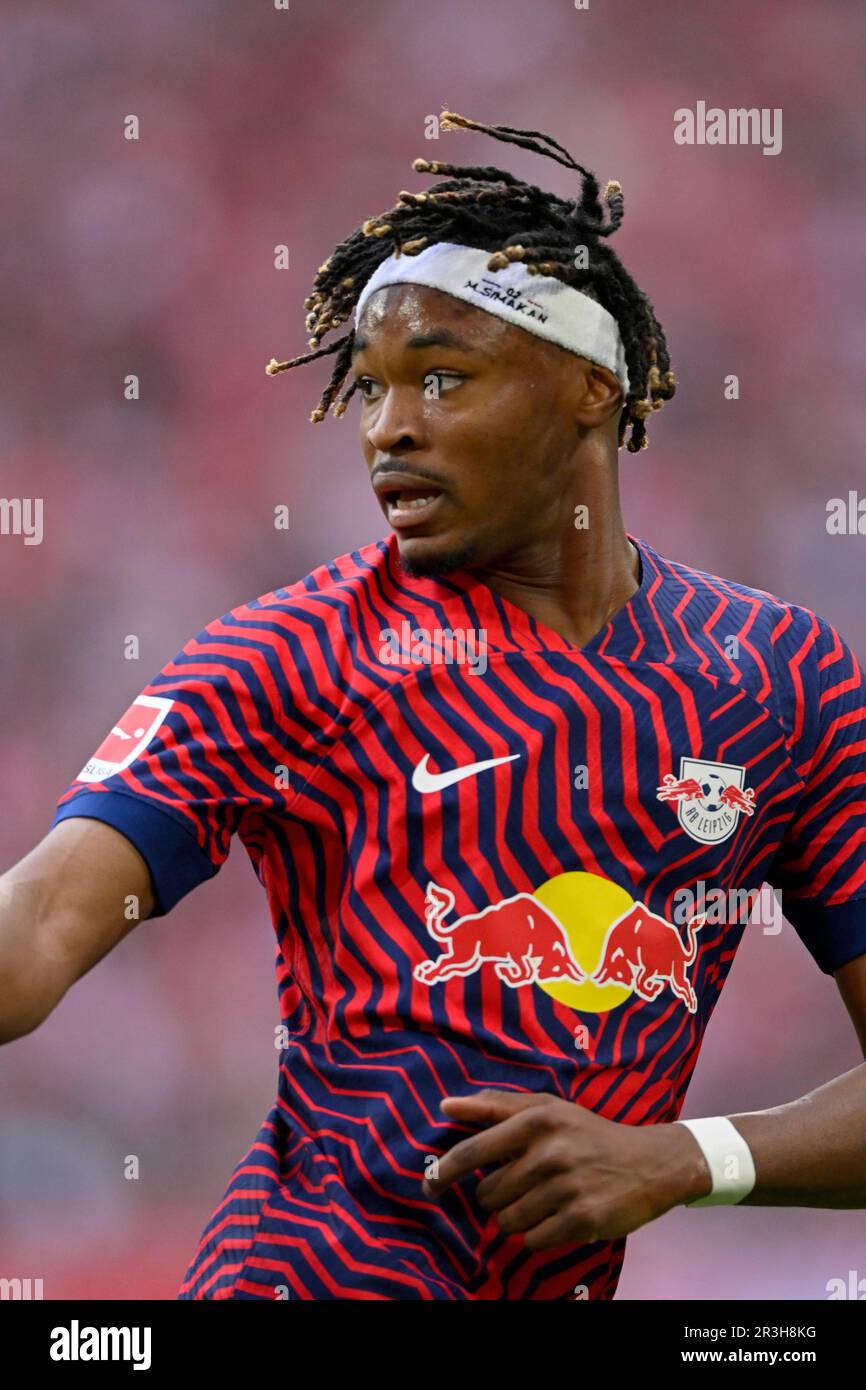 Mohamed Simakan (02) RasenBallsport Leipzig RBL Allianz Arena, Munich ...