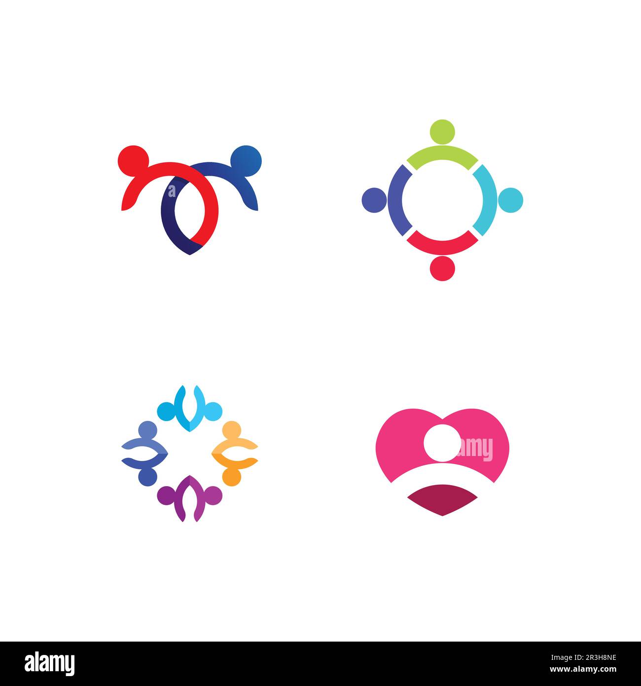 People Icon work group and community logo Vector illustration design ...