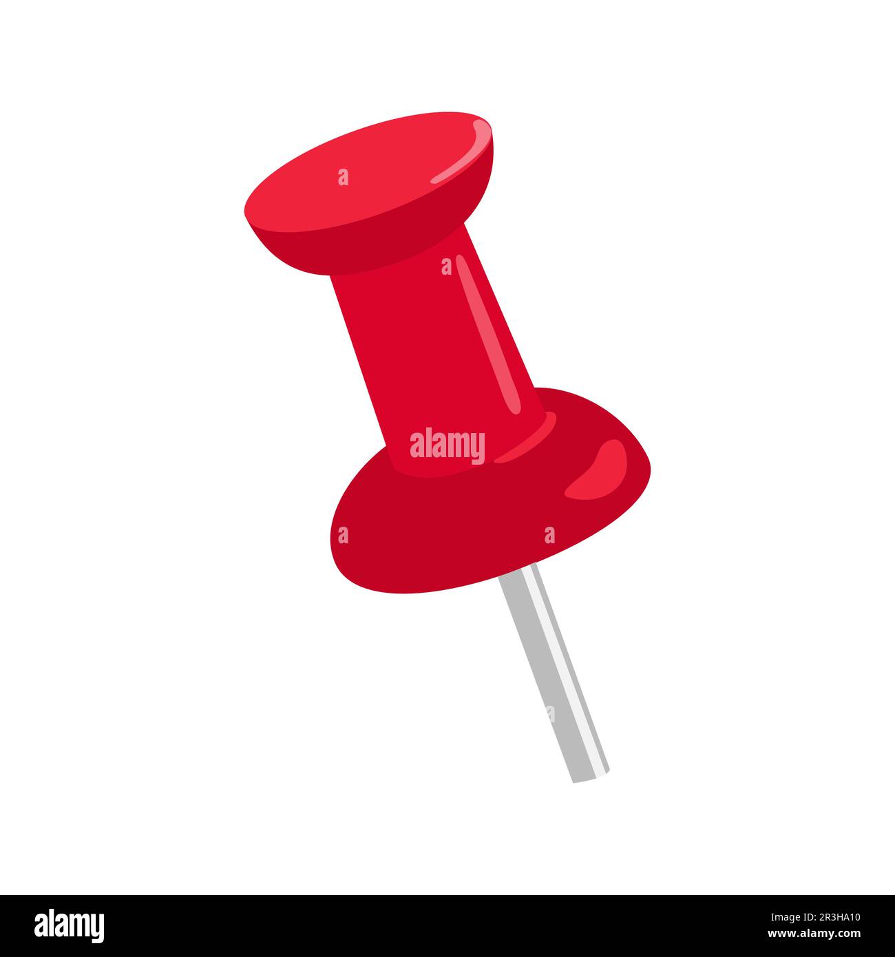Thumbtack needle push pin office stationary icon Stock Vector Image ...