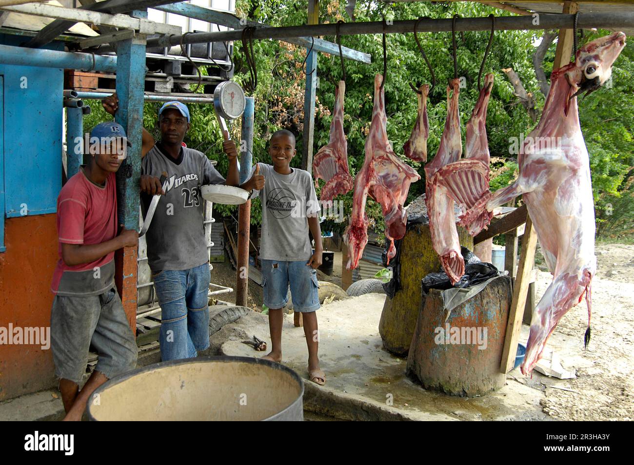 Butcher, Butcher Shop, Dominican Republic, Caribbean, America, Butchery ...
