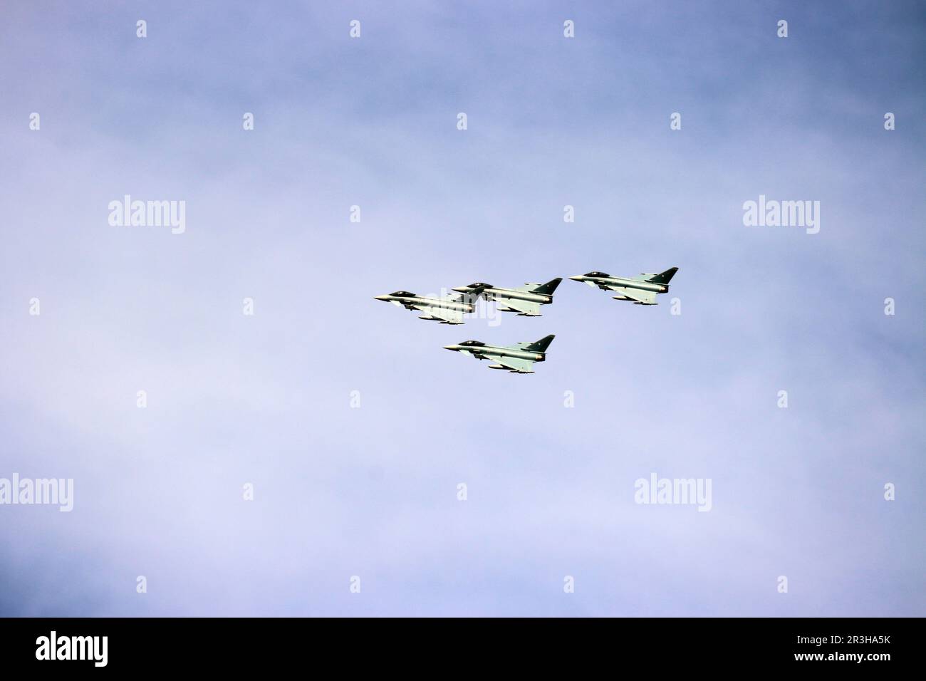 Eurofighter formation of Tactical Air Force Squadron 31 Boelcke NÃ ...