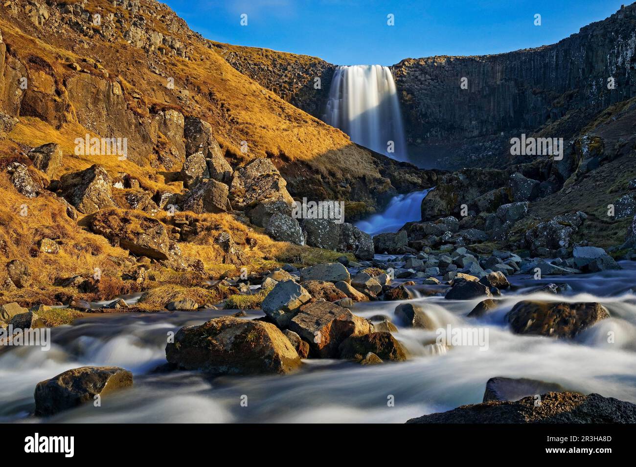Svoedufoss Waterfall, Snaefellsjoekull National Park, Snaefellsnes ...