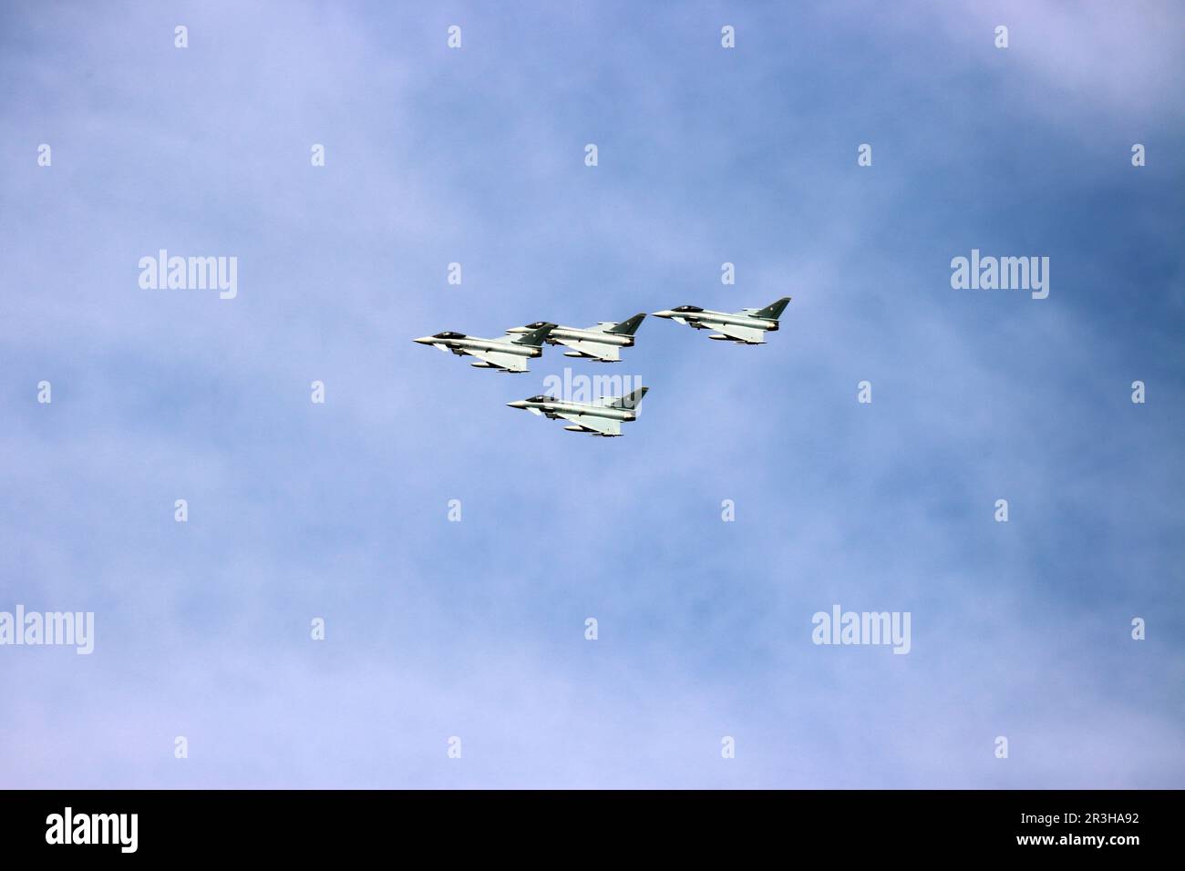 Eurofighter formation of Tactical Air Force Squadron 31 Boelcke NÃ ...