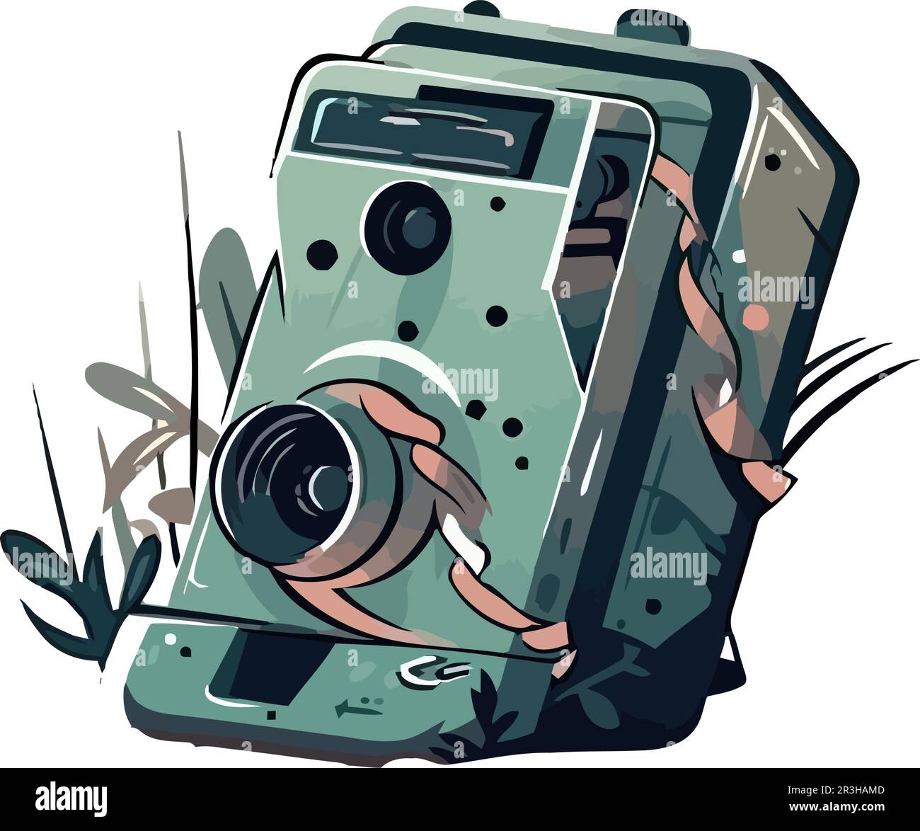 equipment cartoon retro camera Stock Vector Image & Art - Alamy