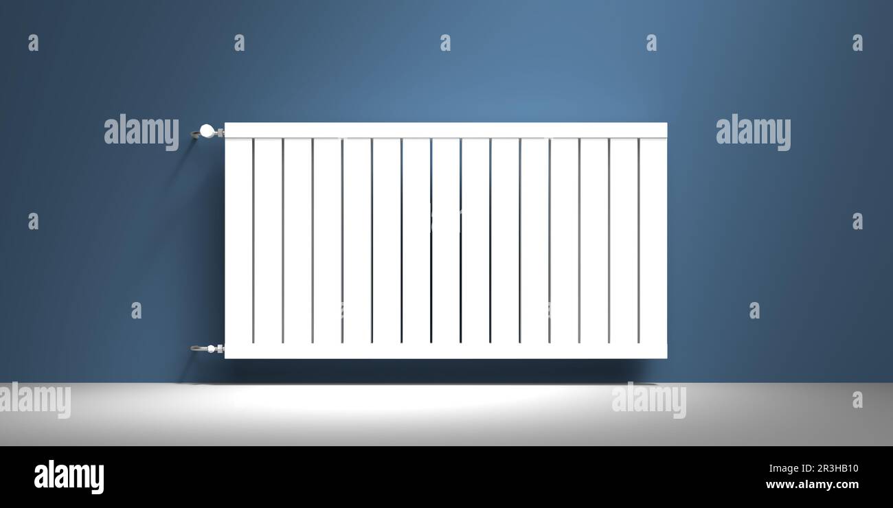 Classic Radiator in front of background - 3D Illustration Stock Photo ...