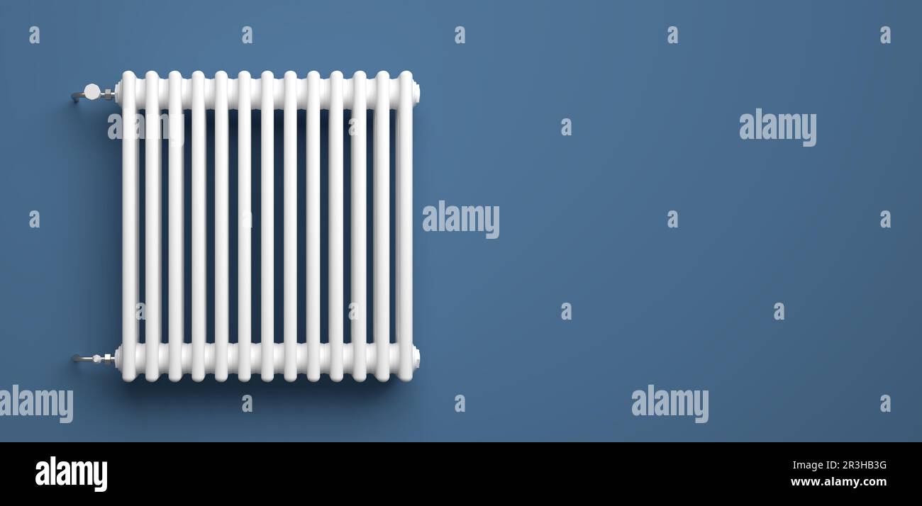 Classic Radiator in front of background - 3D Illustration Stock Photo ...