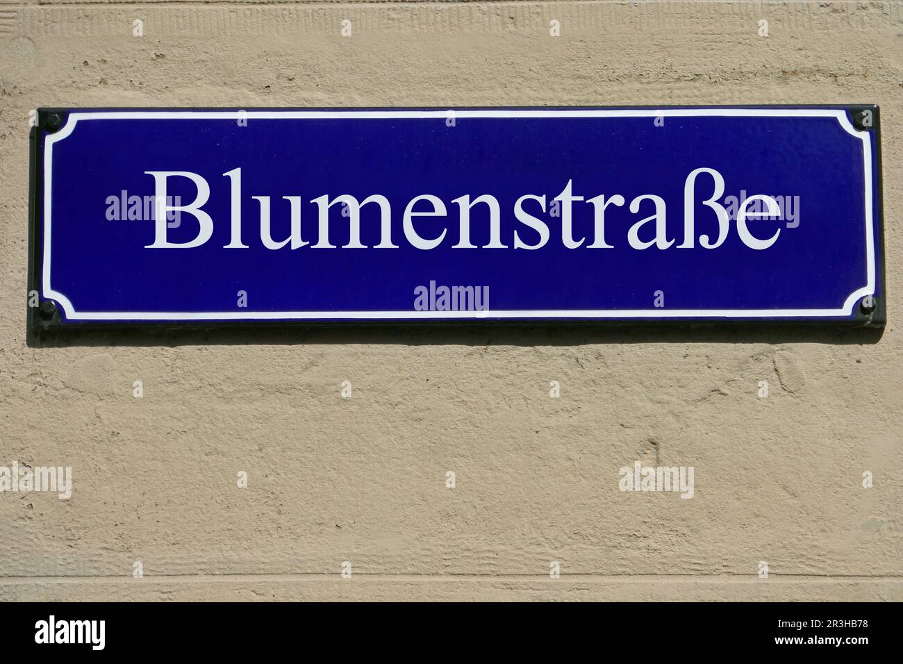 Blumenstrasse sign hi-res stock photography and images - Alamy