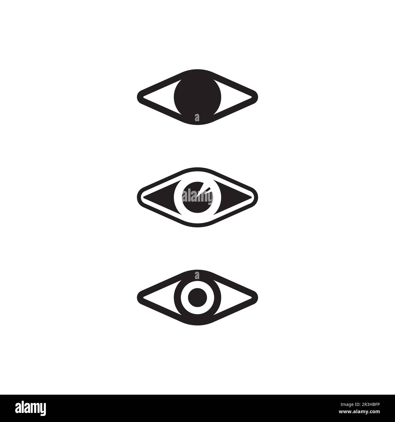 Eye logo Black and White Stock Photos & Images - Alamy