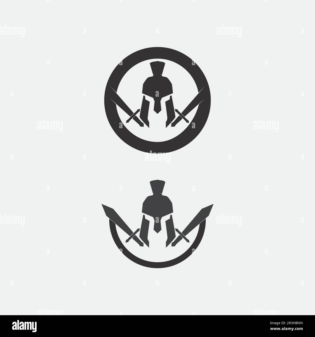 Spartan Helmet logo and gladiator, power, vintage, sword, safety ...