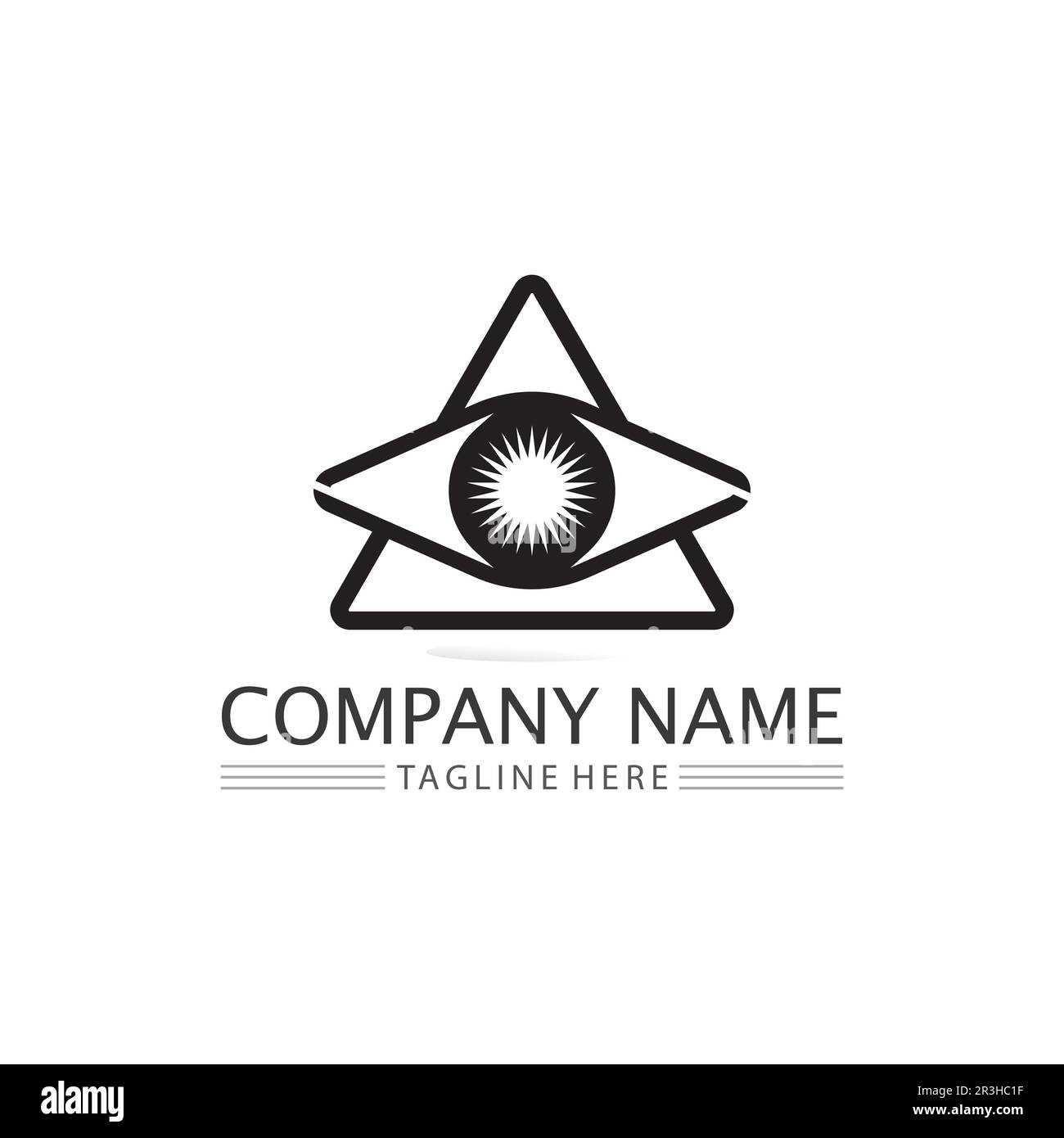 eye icon and vision design logo isolated sign symbol vector Intuition ...