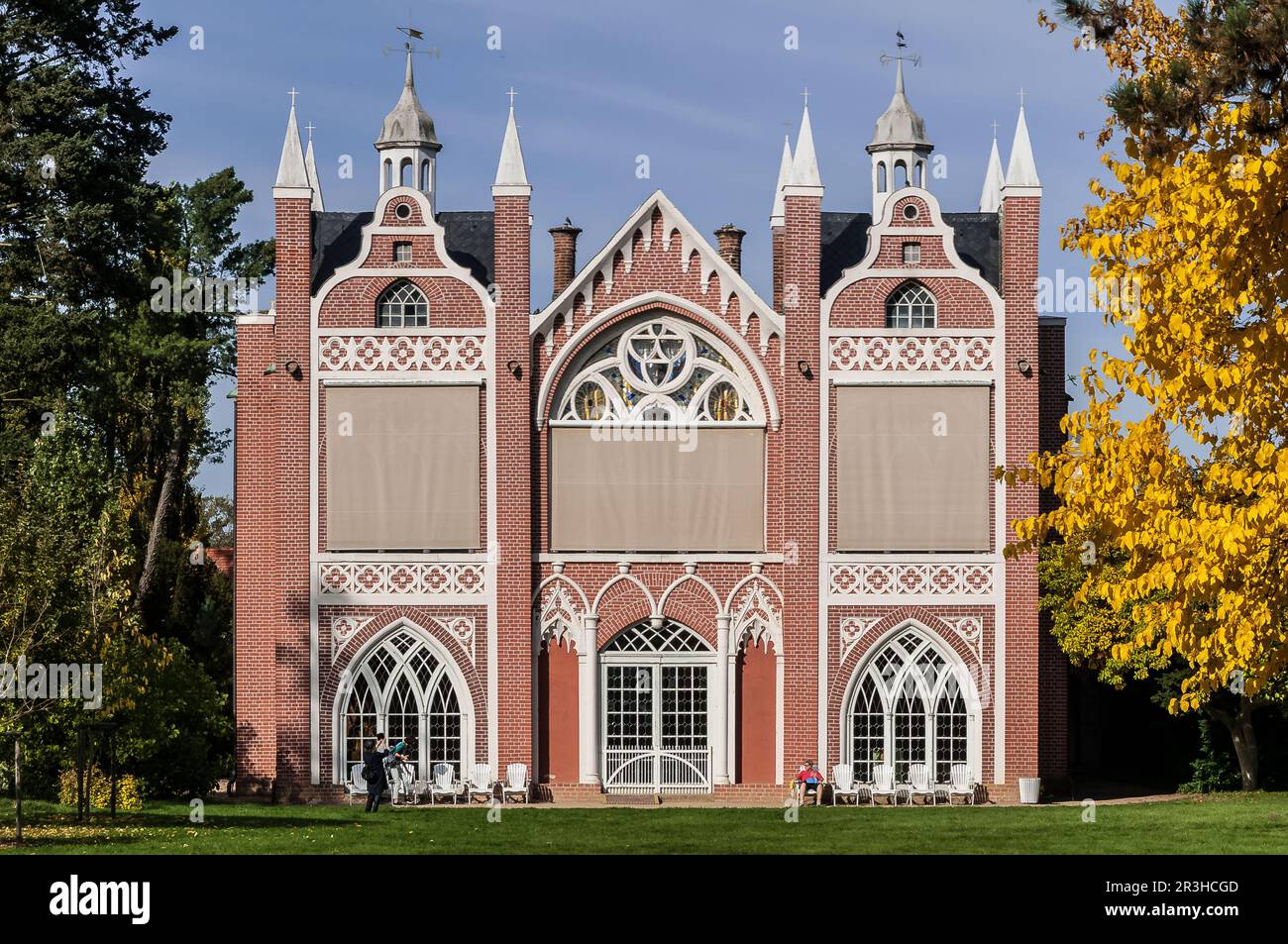 Gothic house in WÃ¶rlitz park Stock Photo - Alamy