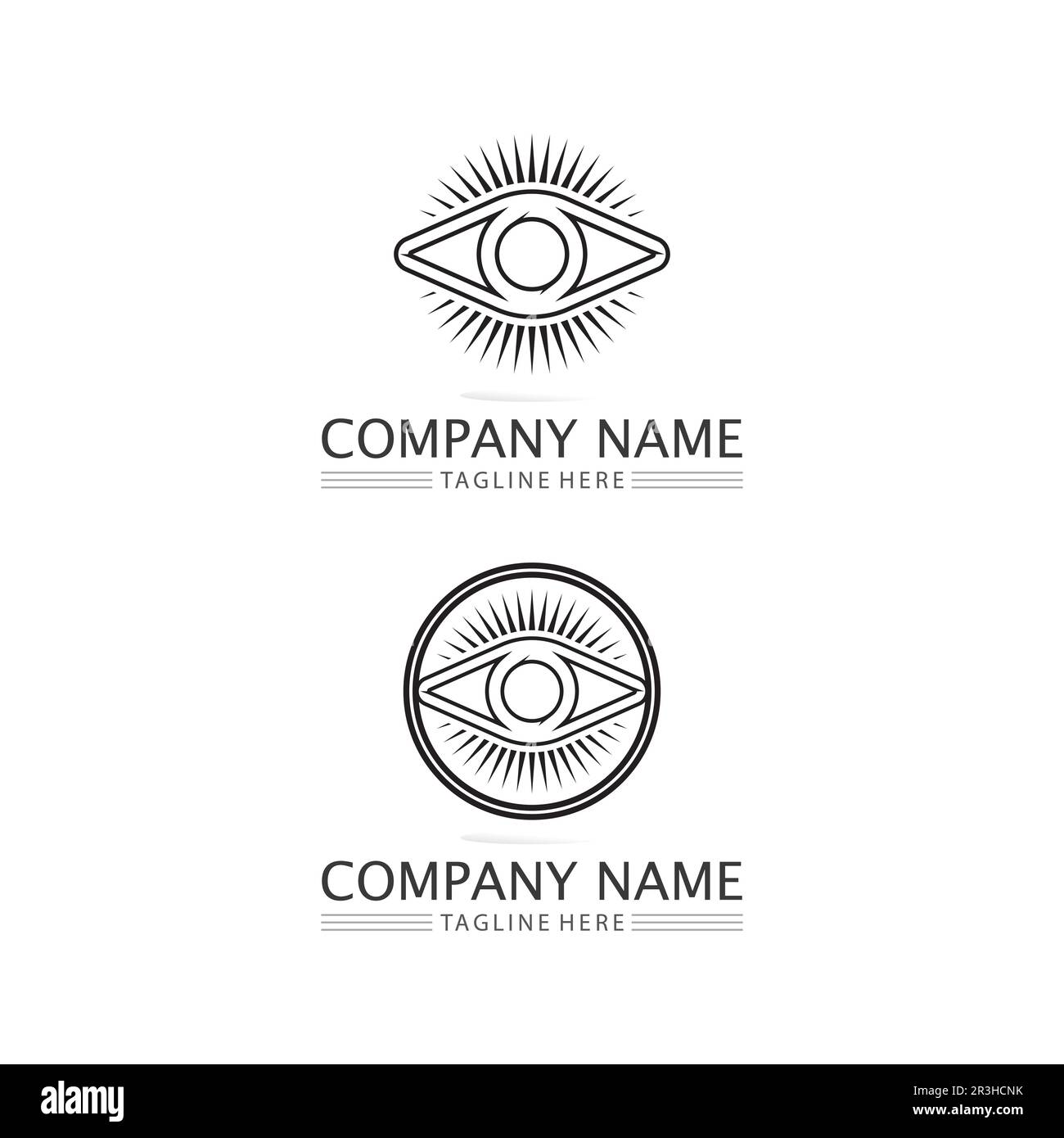 eye icon and vision design logo isolated sign symbol vector Intuition ...