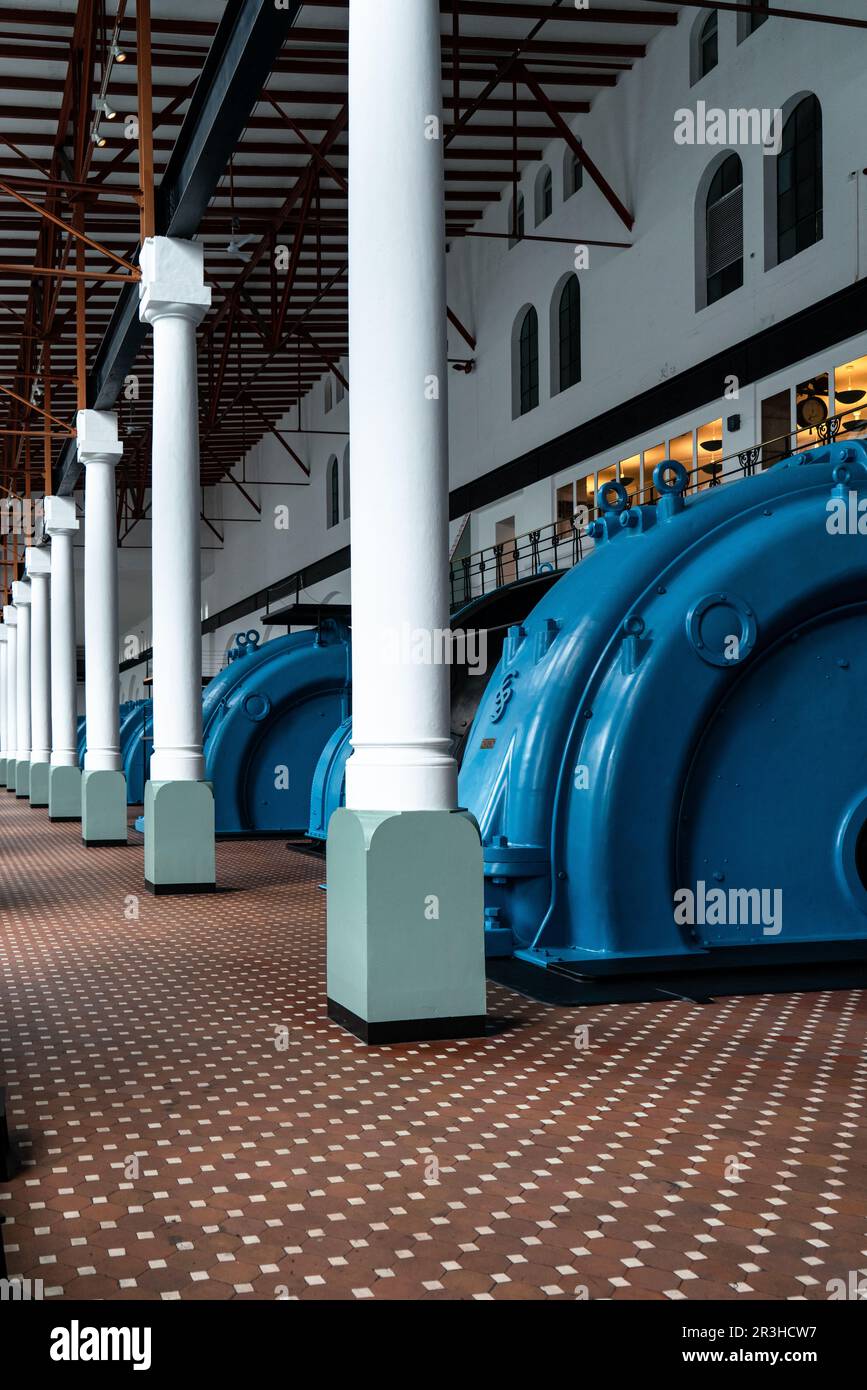 Turbine hall at Tyssedal hydropower station, Norway Stock Photo - Alamy