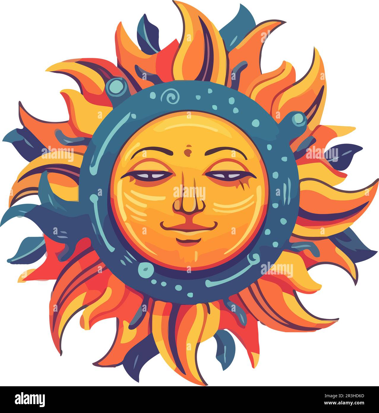 Burning sun astrology backdrop Stock Vector Image & Art - Alamy