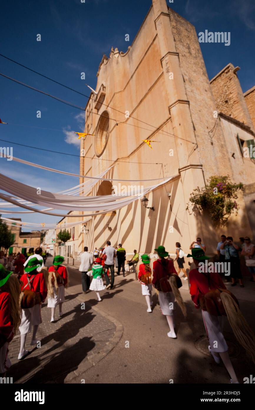 Spain ( Felanitx ) Balearic islands, Mallorca. The traditional dance of ...