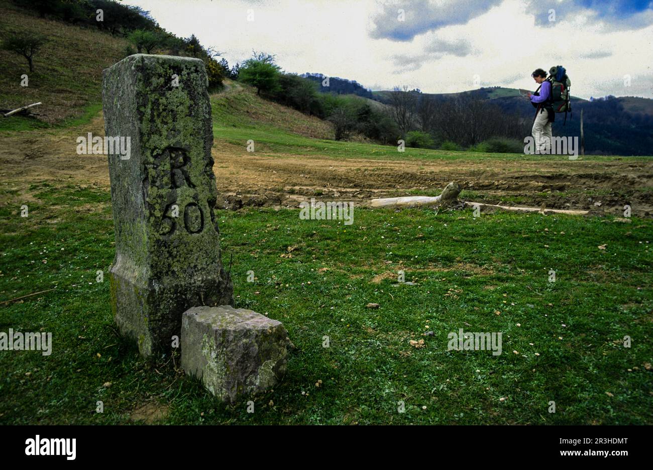 Señalizacion de la frontera Franco-Española. Collado de Nabalsako ...