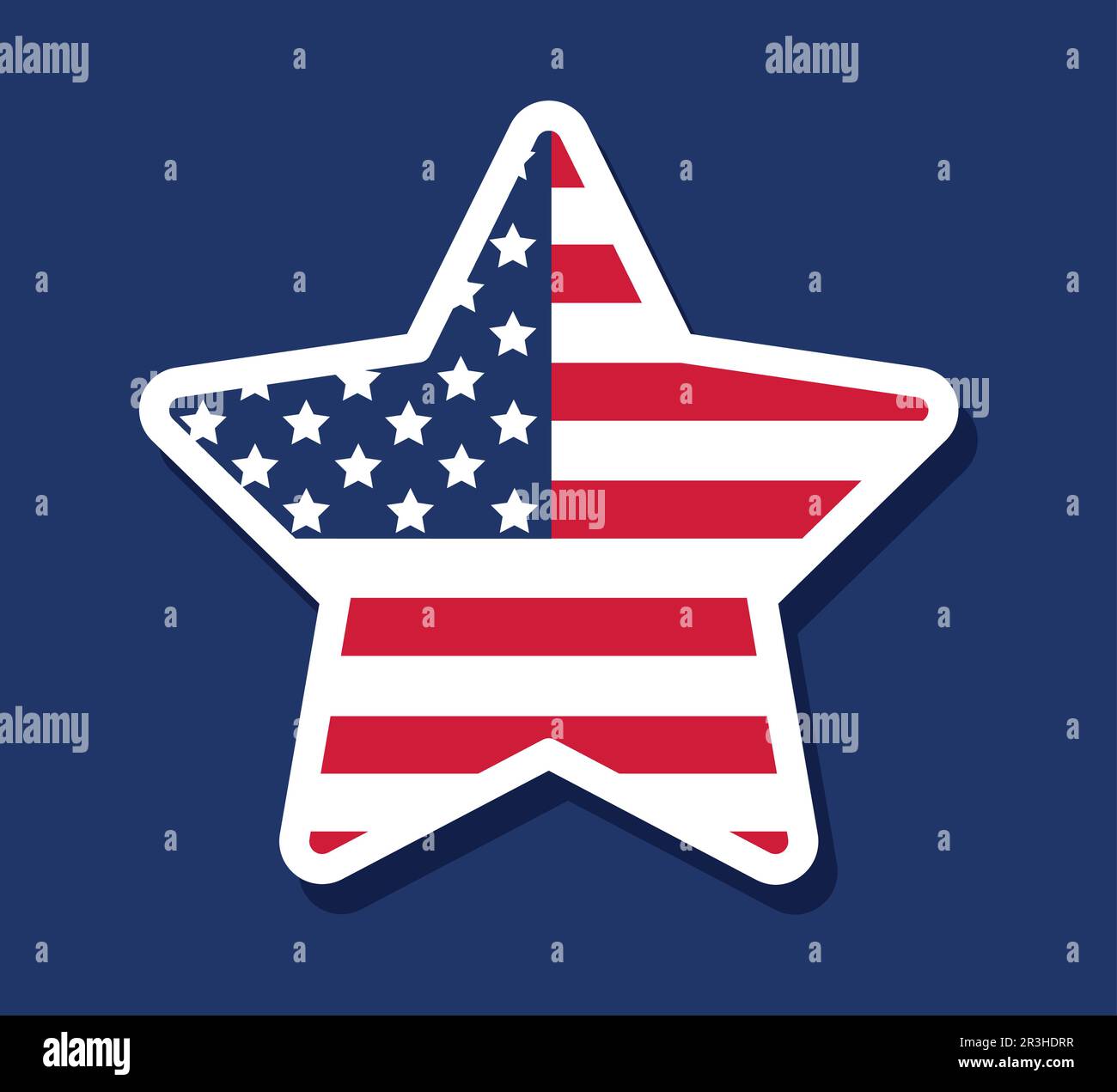 Image of american flag. Flag of the United States of America in the ...