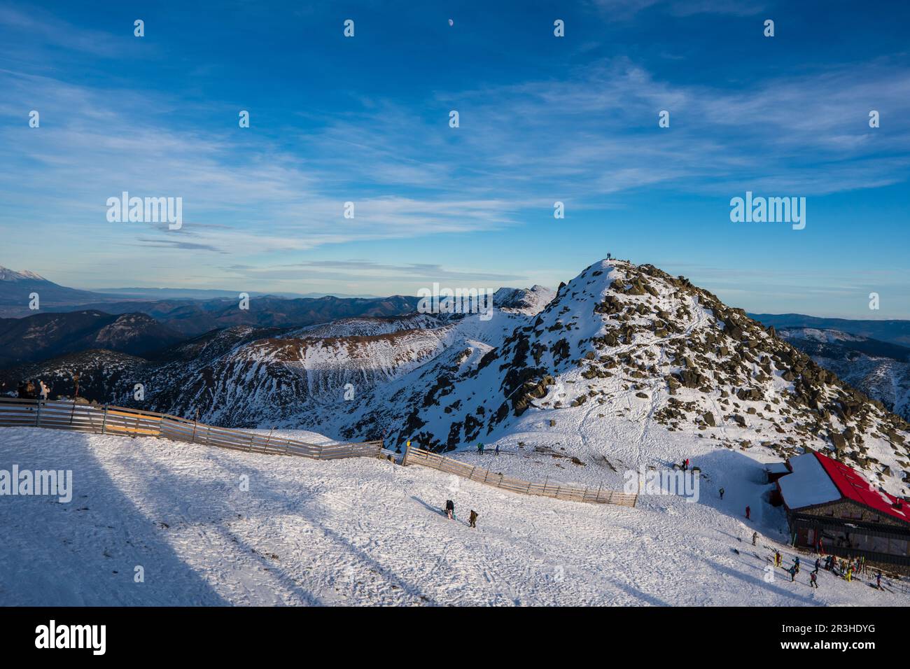 Beautiful winter landscape of Low Tatra Mountains, Peak of Chopok Stock ...