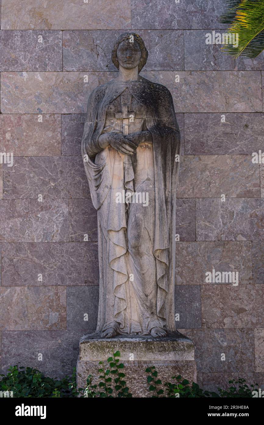 lady of justice, mausoleum of Magin Marques and family, Inca municipal ...