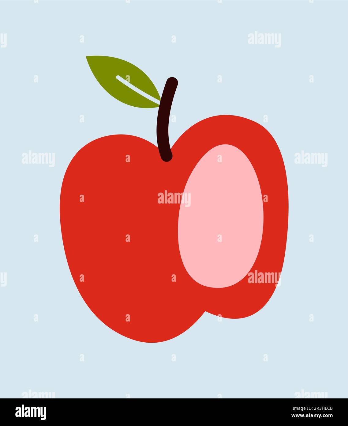 Apple shape cartoon hi-res stock photography and images - Alamy