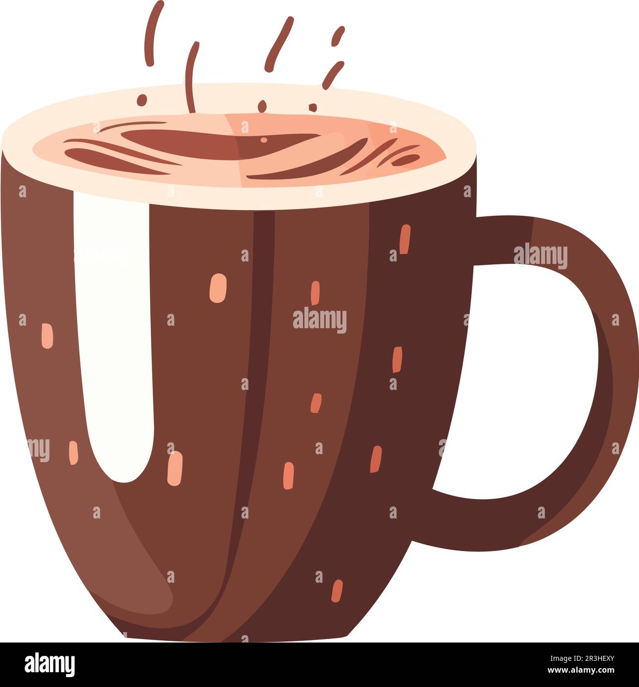 Hot milk tea frothy Stock Vector Images - Alamy