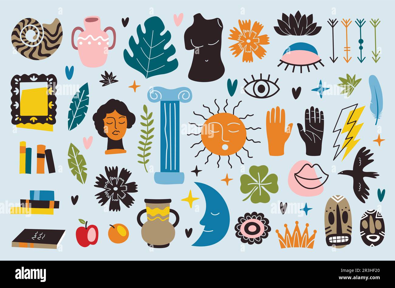 Set of trendy doodle icons Stock Vector Image & Art - Alamy