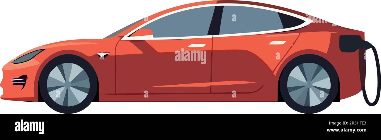 Shiny sports car driving on modern road Stock Vector Image & Art - Alamy