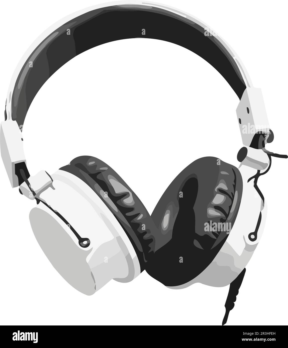 Modern stereo headset for listening to music Stock Vector Image & Art ...